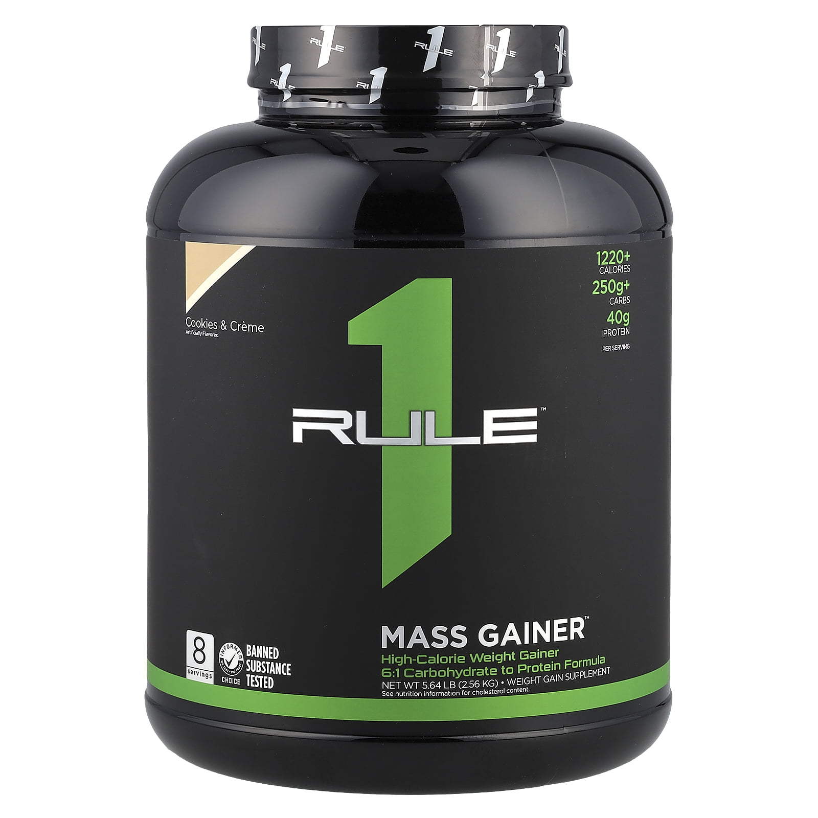 Rule One Proteins Mass Gainer, Cookies & Creme, 5.64 lb (2.56 kg ...