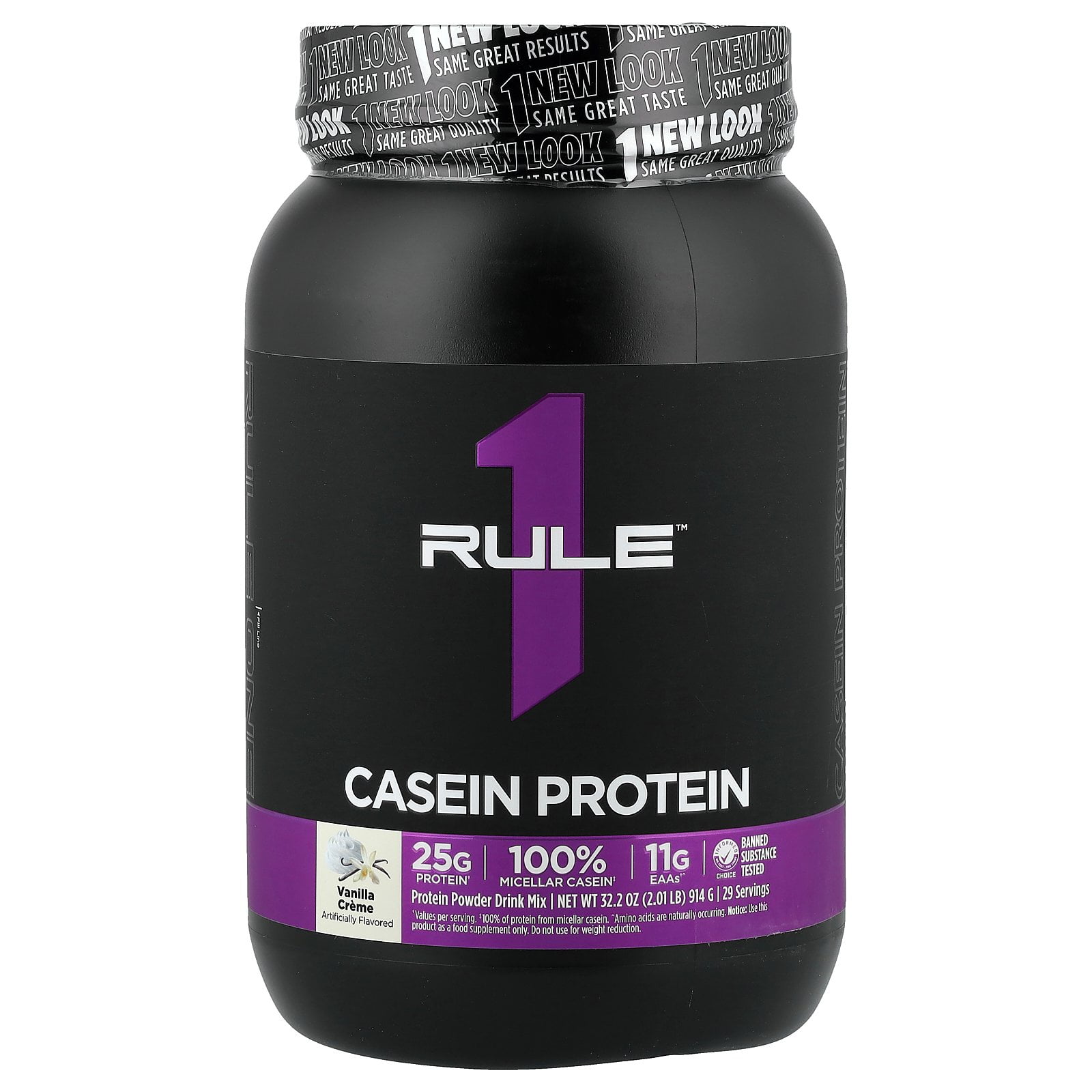Rule One Proteins Casein Protein Powder Drink Mix, Vanilla Creme, 2.01 ...