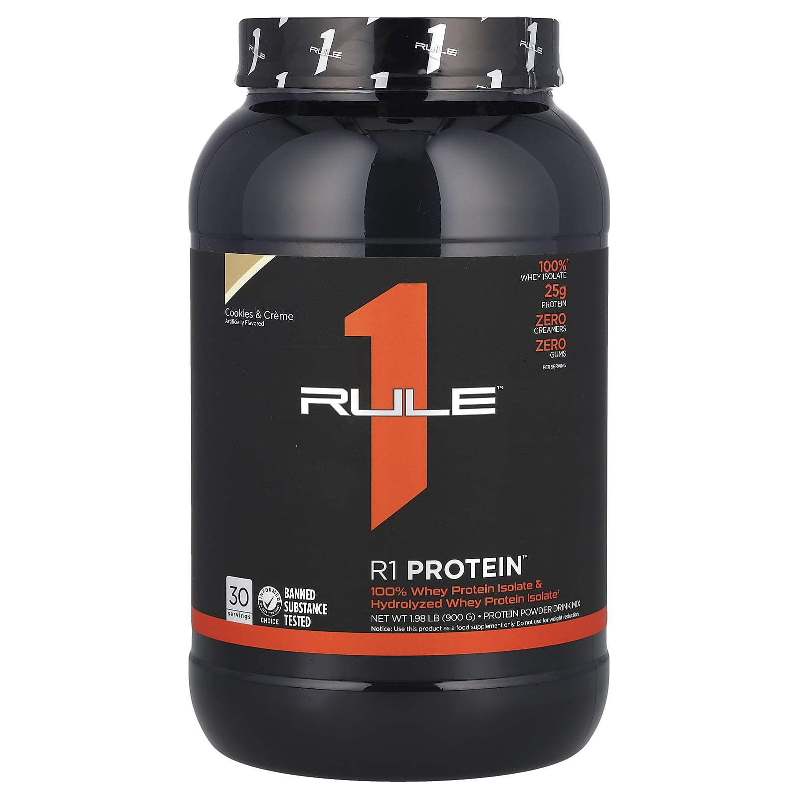 Rule One Proteins R1 Protein Powder Drink Mix, Cookies & Creme, 1.98 lb ...
