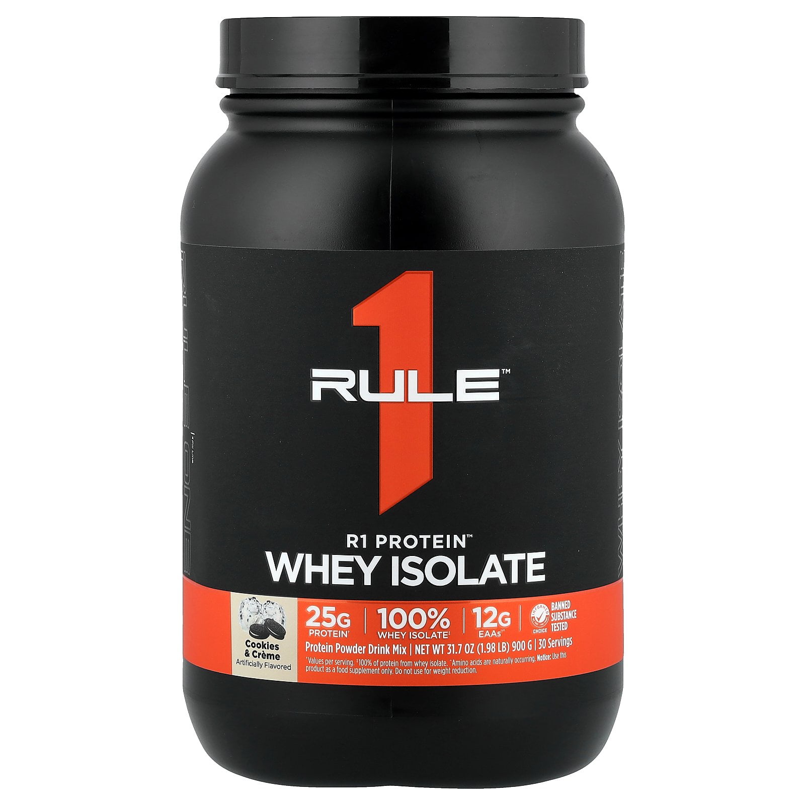 Rule One Proteins R1 Protein Powder Drink Mix, Cookies & Creme, 1.98 lb ...