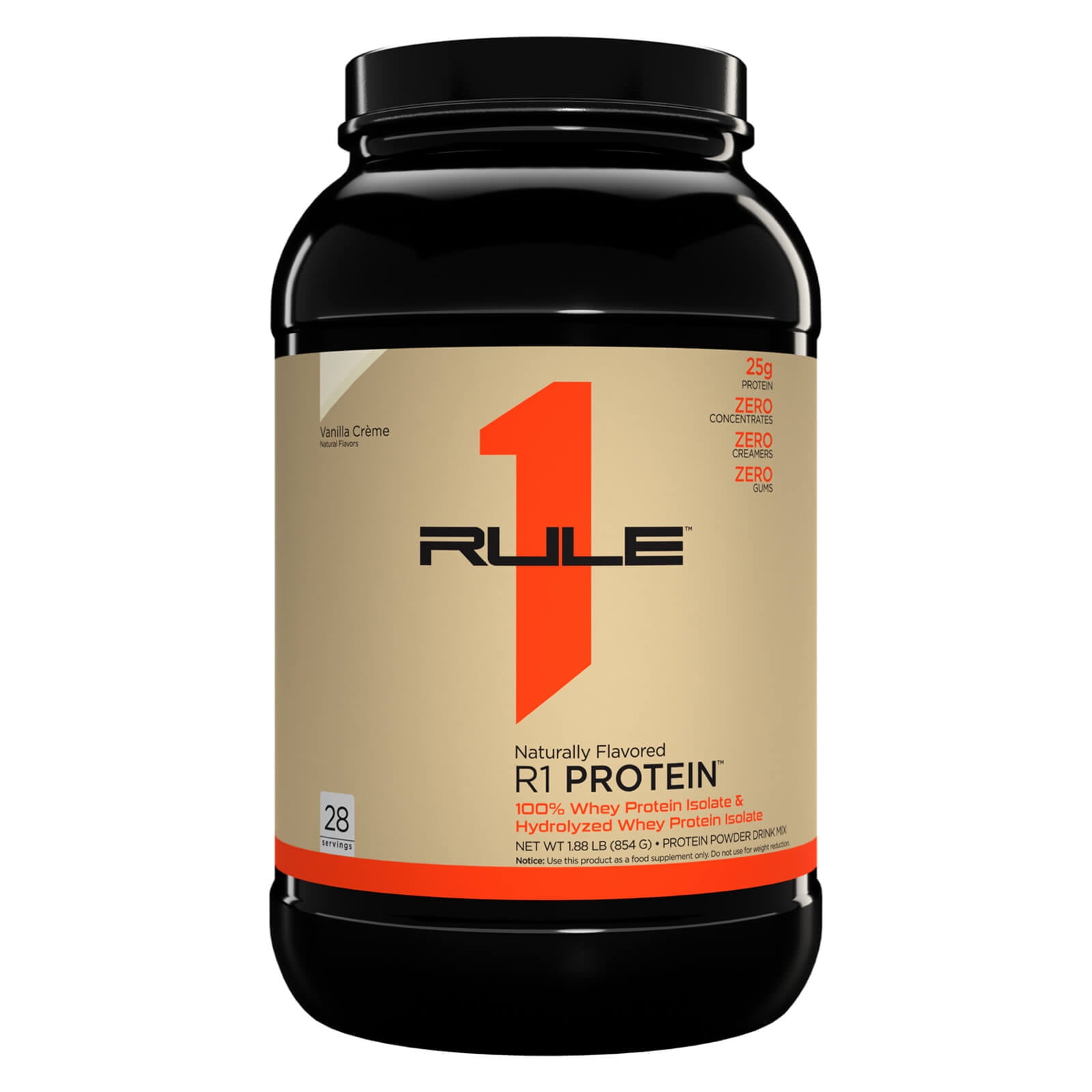 Rule One Proteins R1 Protein Powder Drink Mix, Pure Vanilla, 1.68 lb ...