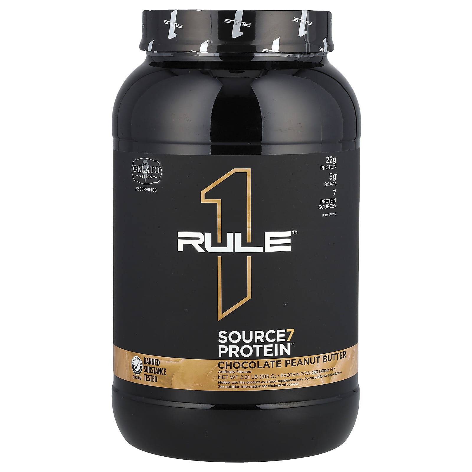 Rule One Proteins Source7 Protein Powder Drink Mix, Chocolate Peanut ...