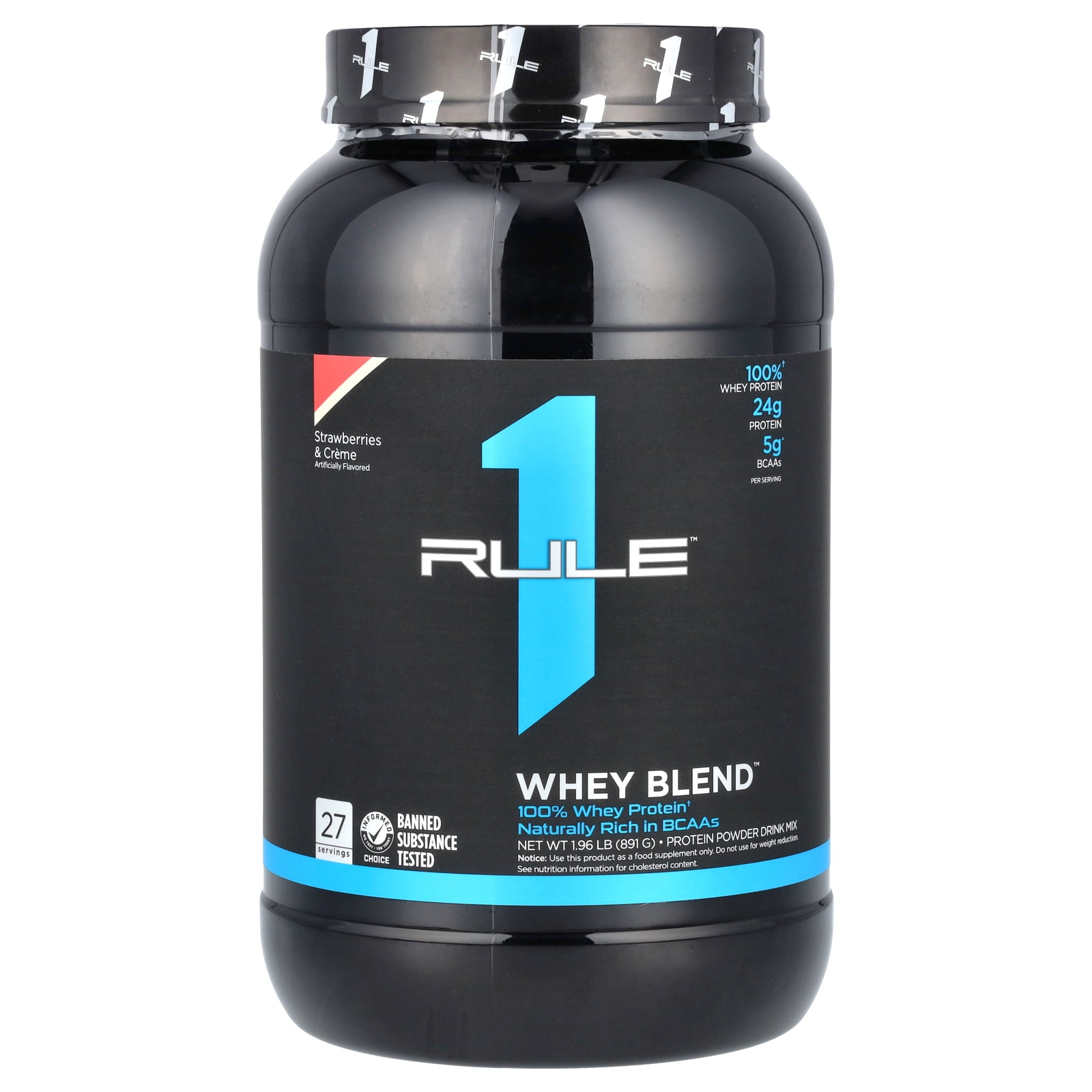 Rule One Proteins Whey Blend, Protein Powder Drink Mix, Strawberries ...