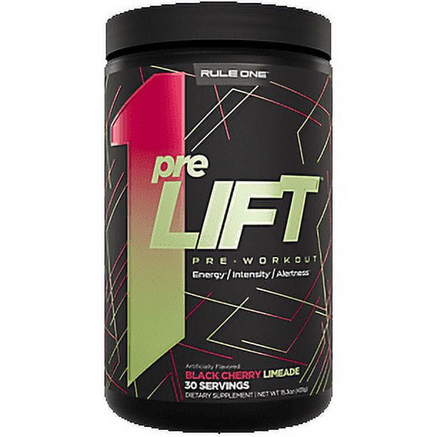 Rule One Proteins preLIFT, Pre-Workout, Black Cherry Limeade, 15.3 oz ...