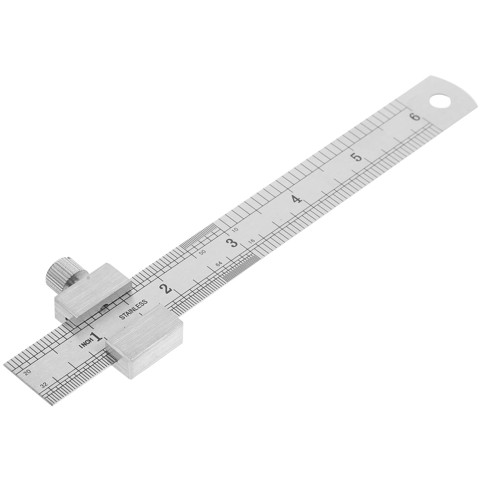 Rule Stop Block Stainless Steel Ruler Practical Tool 17.00X0.70X0.70CM ...