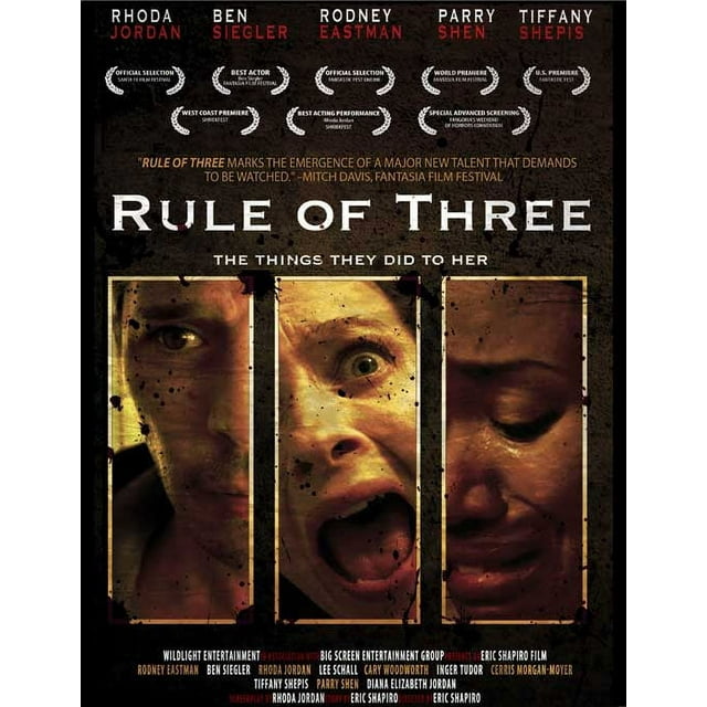 Rule of Three - movie POSTER (Style A) (27" x 40") - Walmart.com