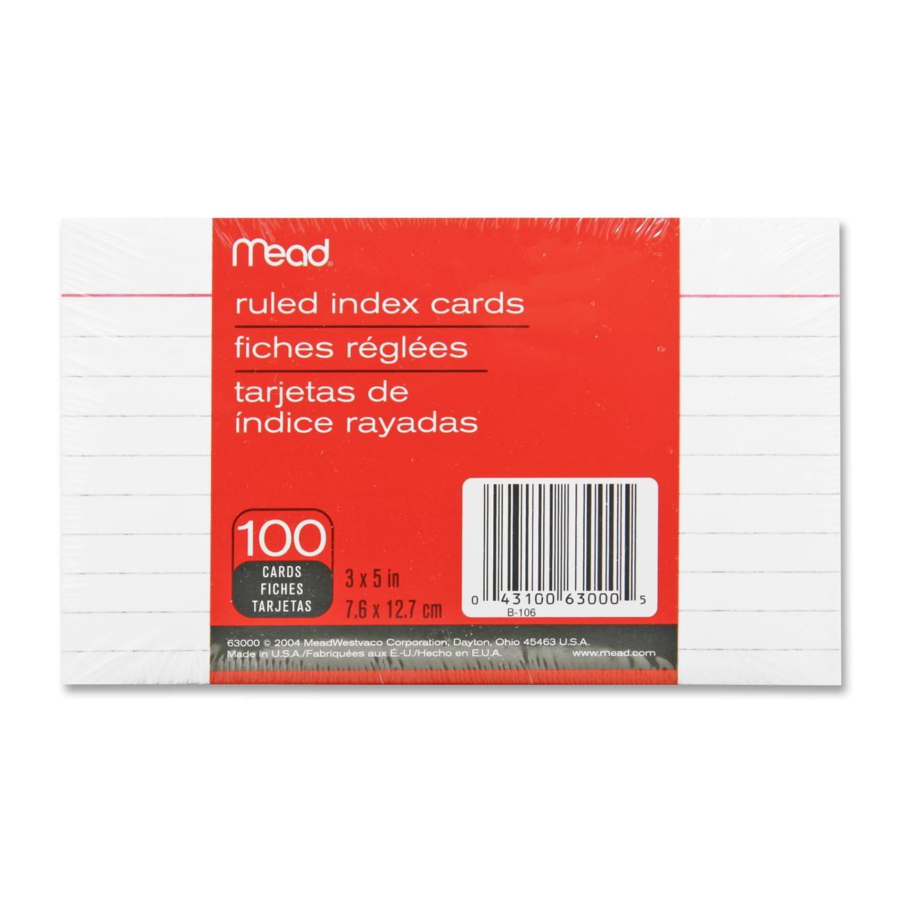 Ruled Index Card - Walmart.com