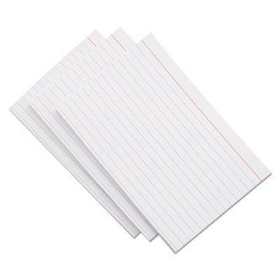 Ruled Index Cards, 5 x 8, White, 100/Pack - Walmart.com