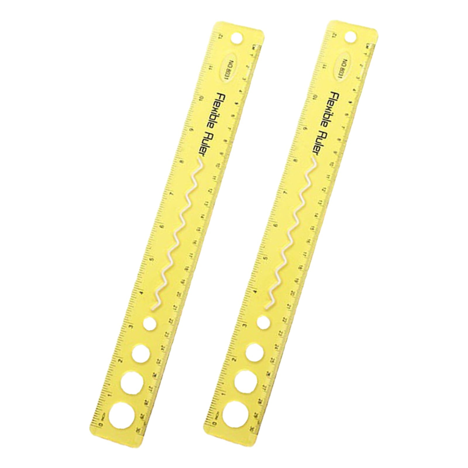Ruler 2Pc Yellow Clearance! Kaireo for study Soft Bendable Ruler ...