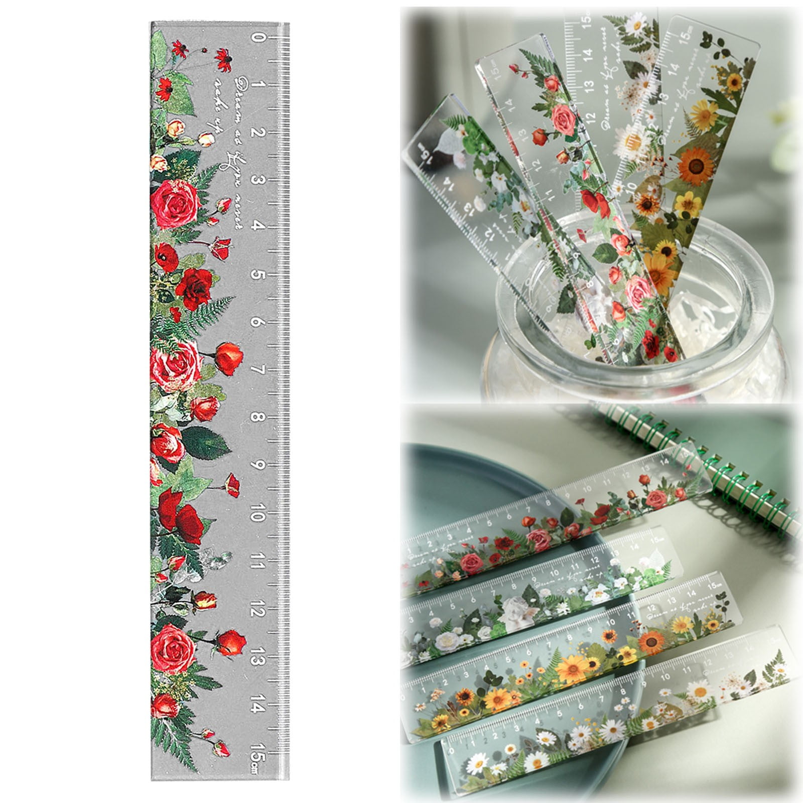 Ruler Cute, 6 Inch Ruler, Cute Ruler, Mini Ruler, Small Ruler, Plastic ...