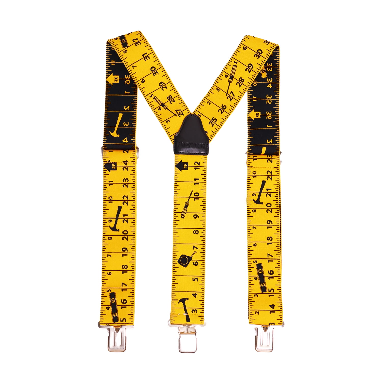 Ruler Heavy Duty Elastic Suspenders Adjustable Y Back Suspender ...