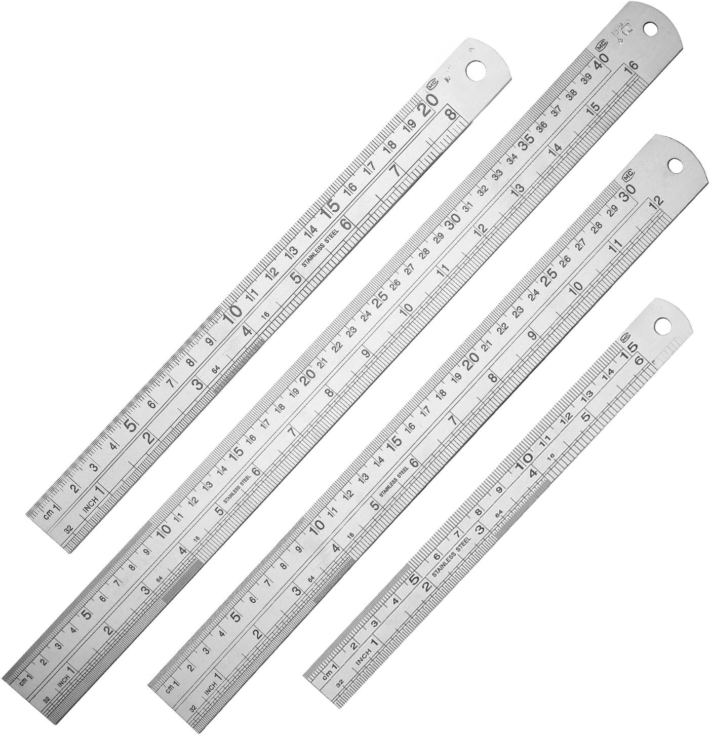Ruler Metal Straight Edge Stainless Steel Ruler 6 Inch 8 Inch 12 Inch ...