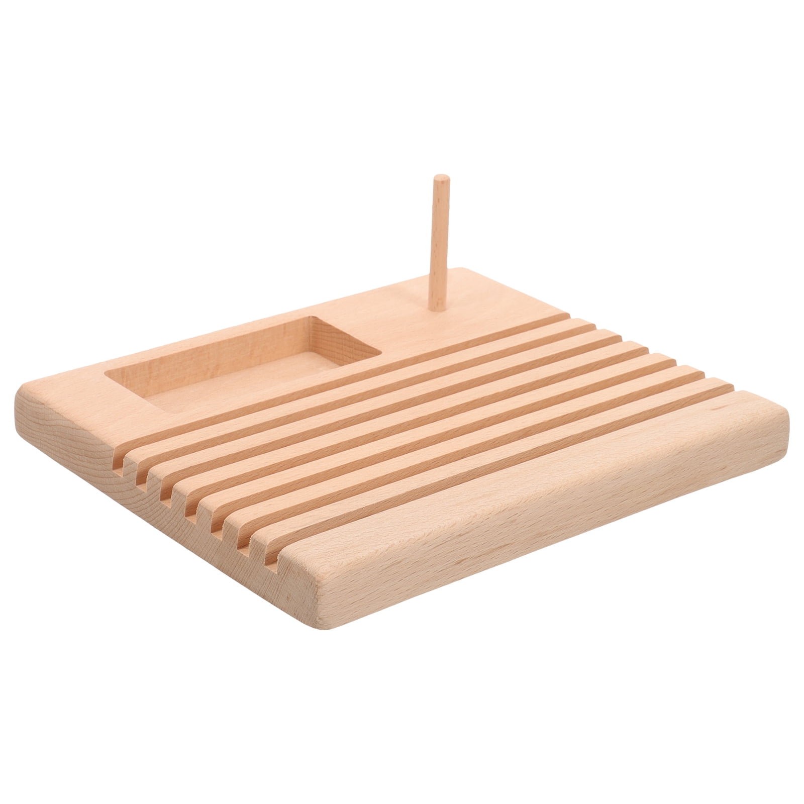 Ruler Organizer Tool Wood Spool Storage Rack Ruler Storage Rack Thread ...