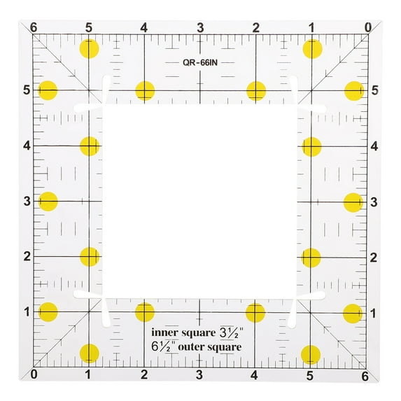 Ruler Quilting Square Acrylic Centering Craft Sewing Bloc Stripology ...