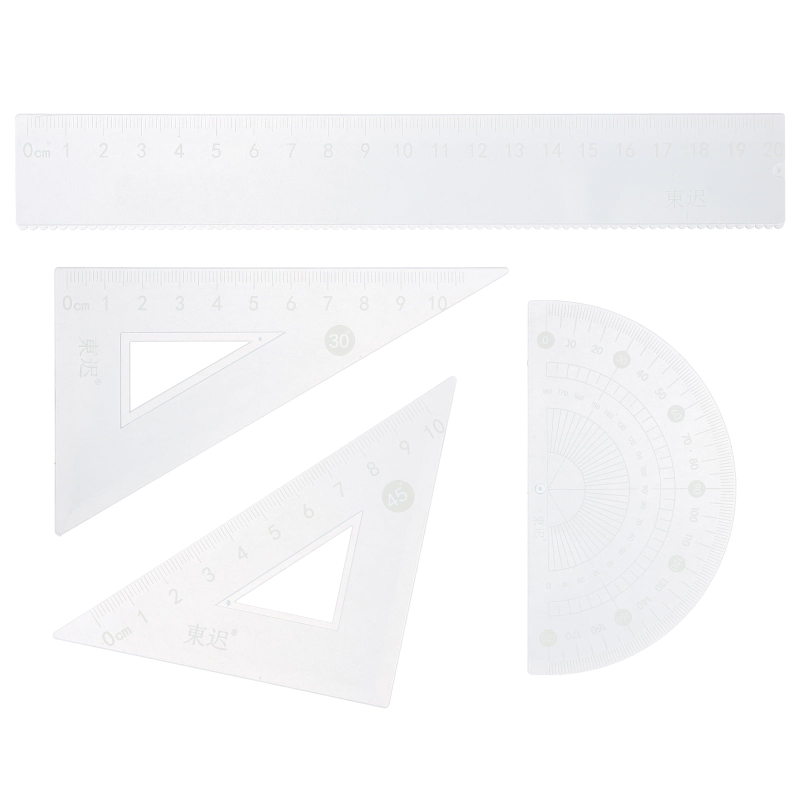 Ruler Set Triangle Ruler Classroom Geometry Protractor Protractor for ...