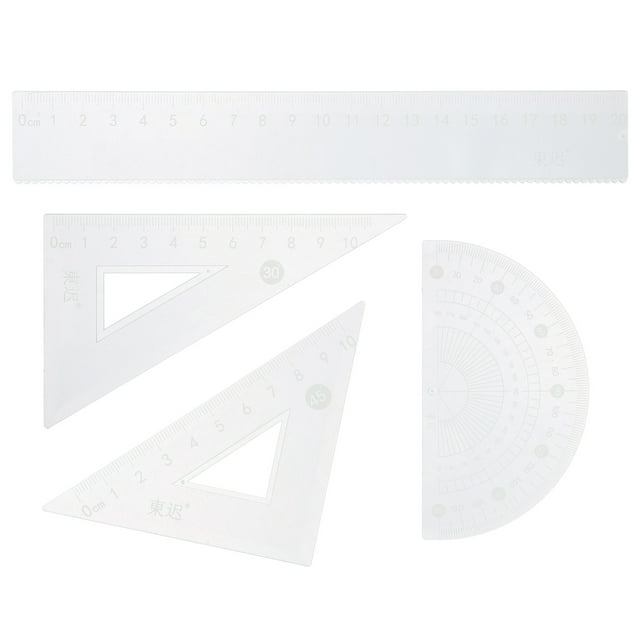 Ruler Set Triangle Ruler Classroom Geometry Protractor Protractor for ...
