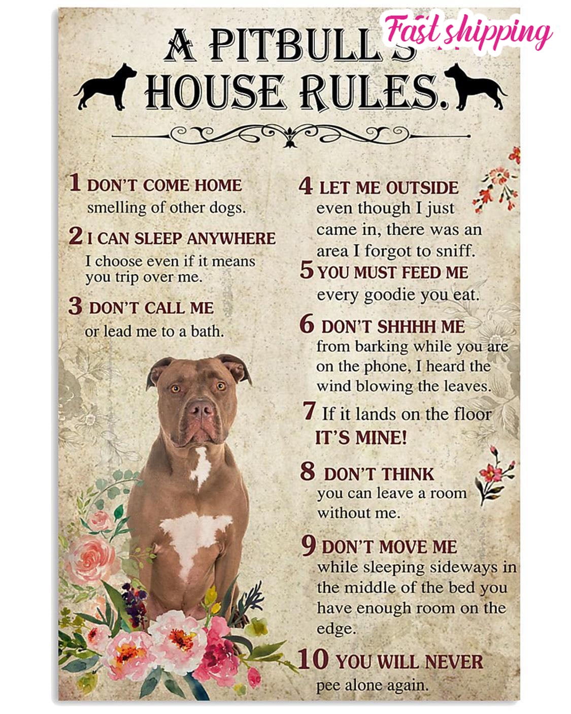 Rules In A Pitbull's House List 10 Notes Don't Come Home Smelling Of ...