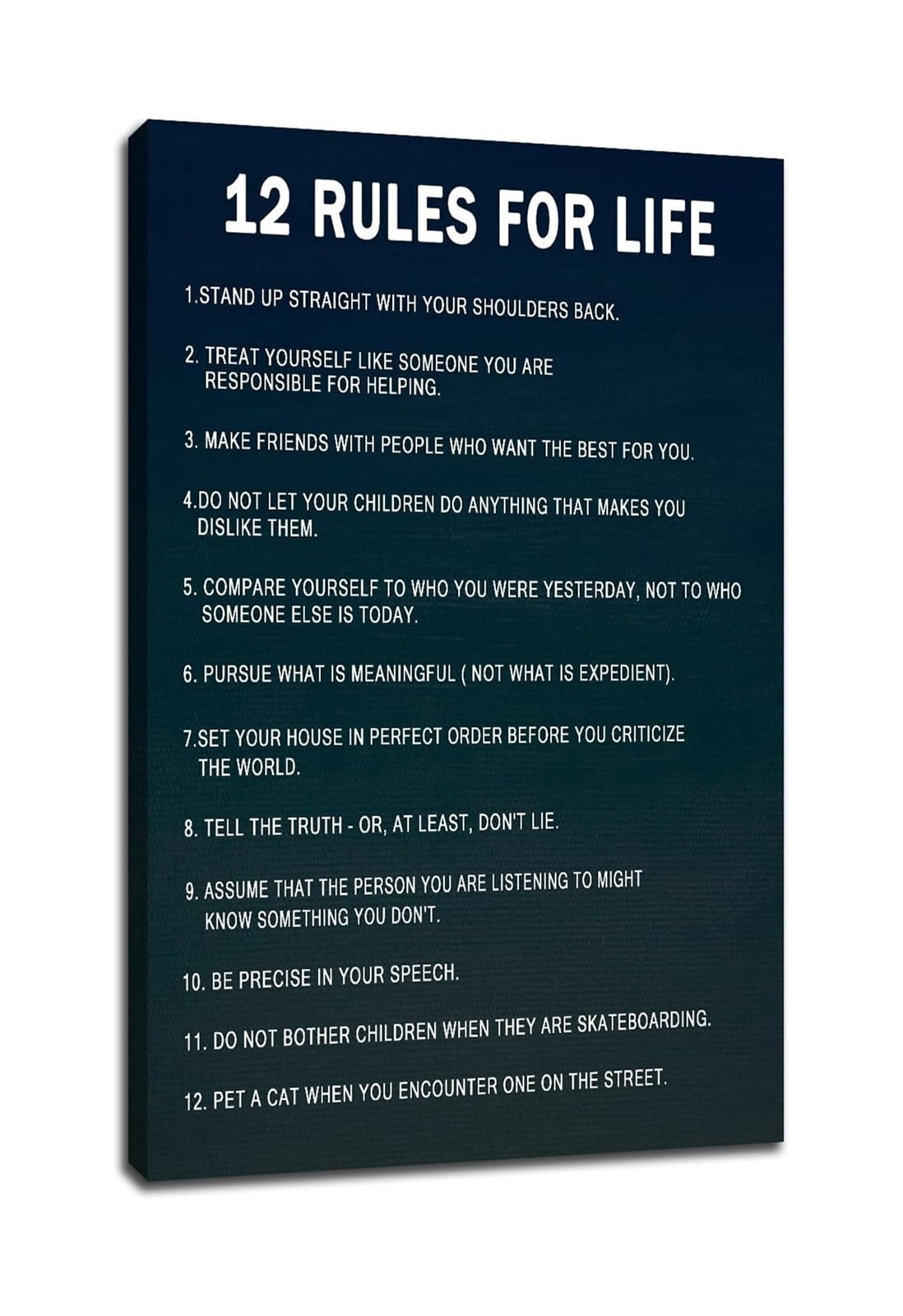 Rules for Life Posters, Motivational Wall Art Collection, Peterson ...
