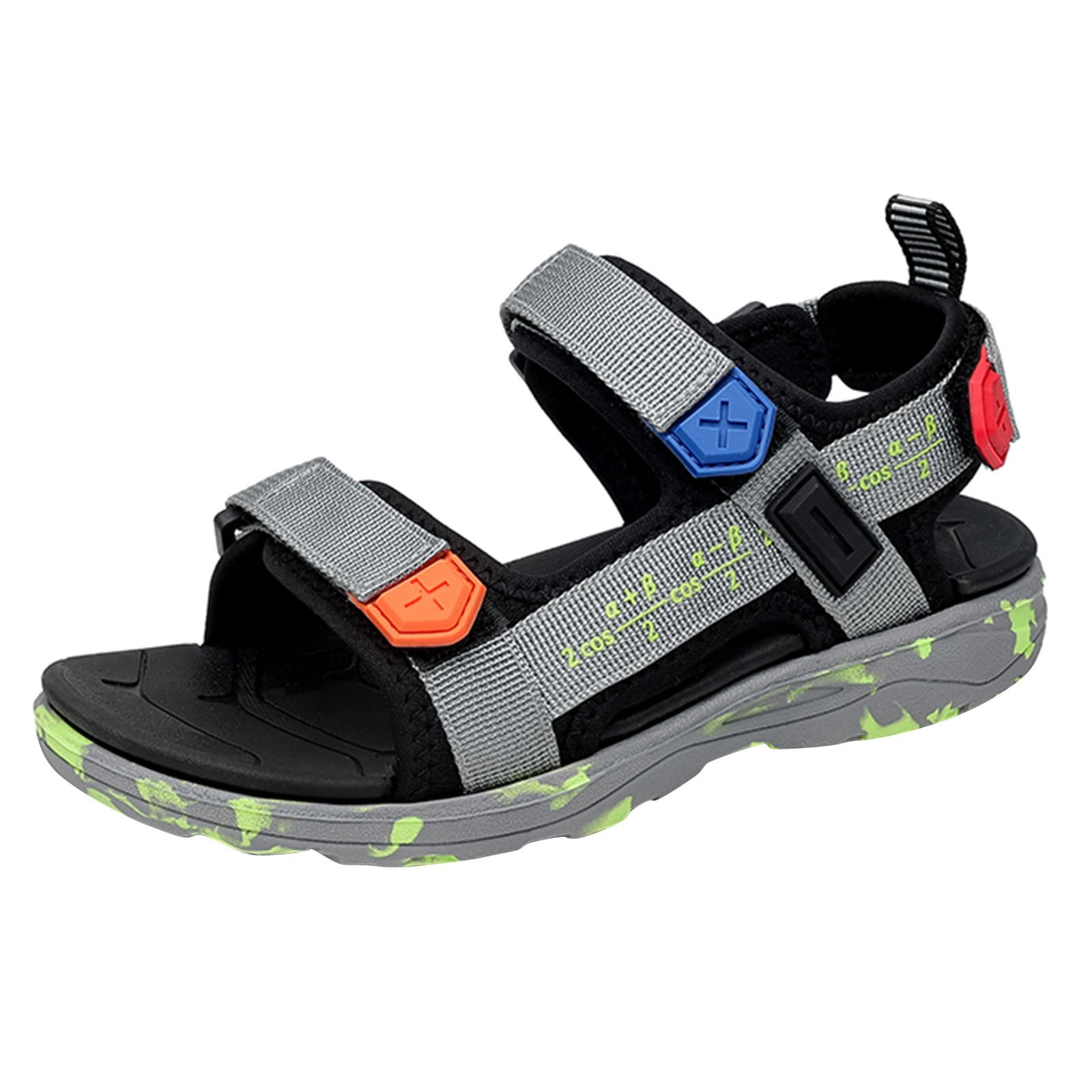 Rumantou Kids Sandals Boys Kids Summer Shoes Boys' Double Hook & Loop ...