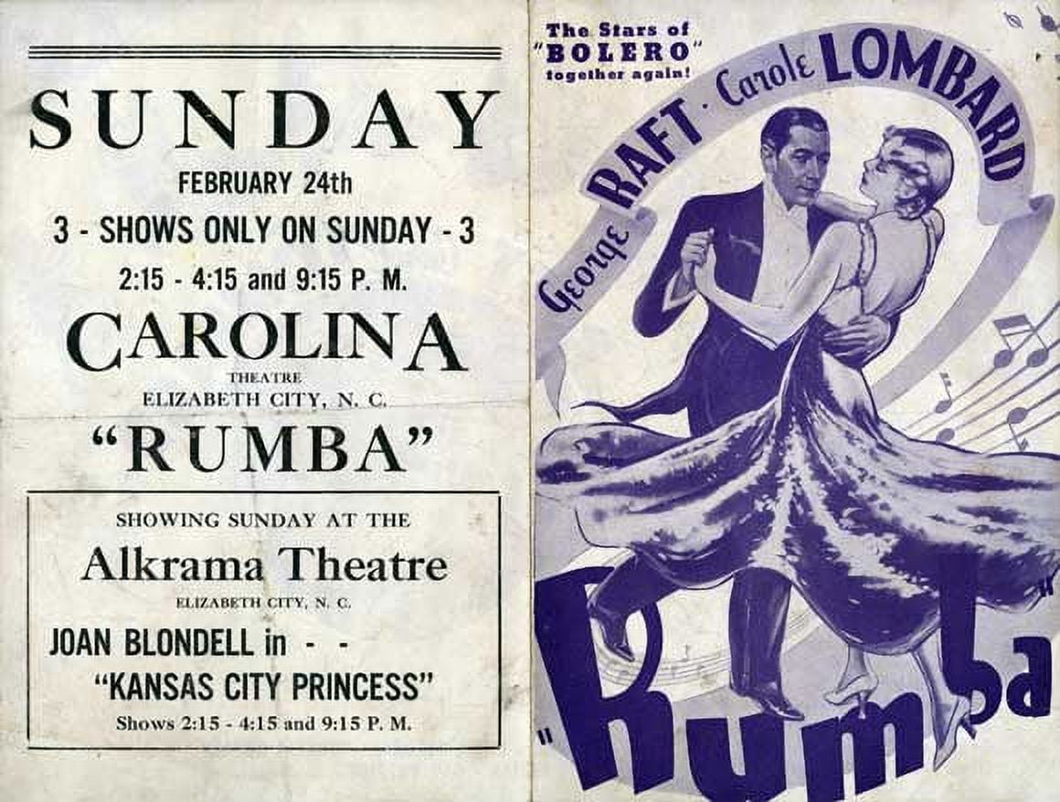 Rumba - movie POSTER (Style B) (27" x 40") (1935) - Walmart.com