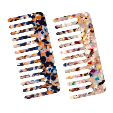 Danielle Creations Eco Conscious Wide-Tooth Hair Comb, Multi-Color ...