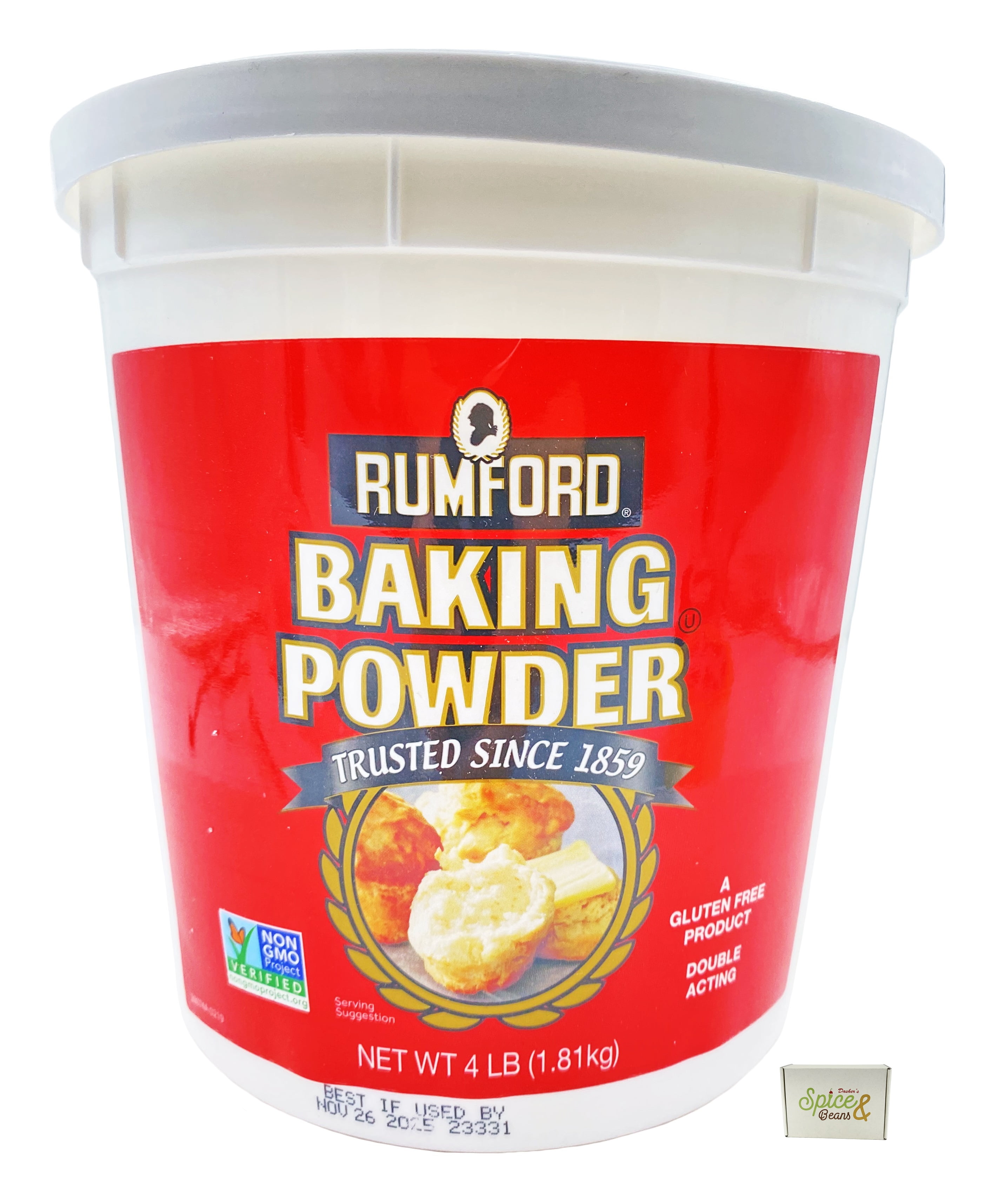 Rumford Baking Powder | Gluten Free | Non GMO - 64 oz. - Walmart.com