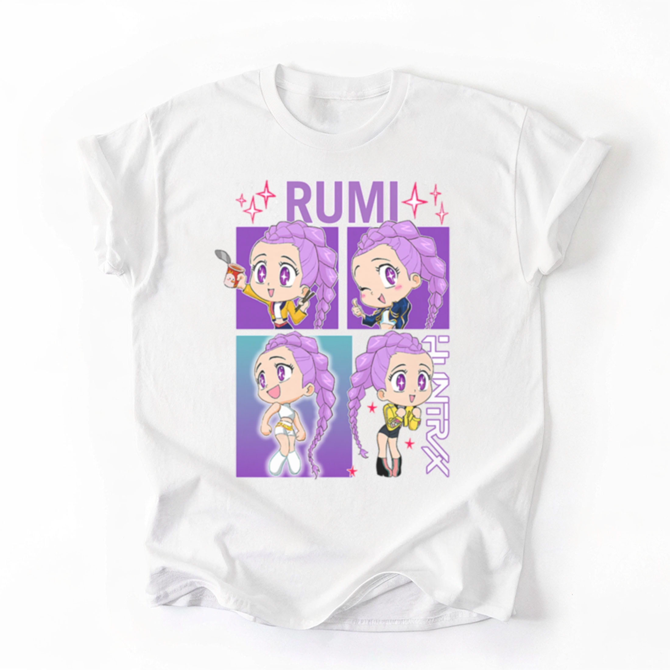 Rumi Demon Hunters Shirt, Huntrix Mira Rumi Joey Tee, Demon Hunter ...