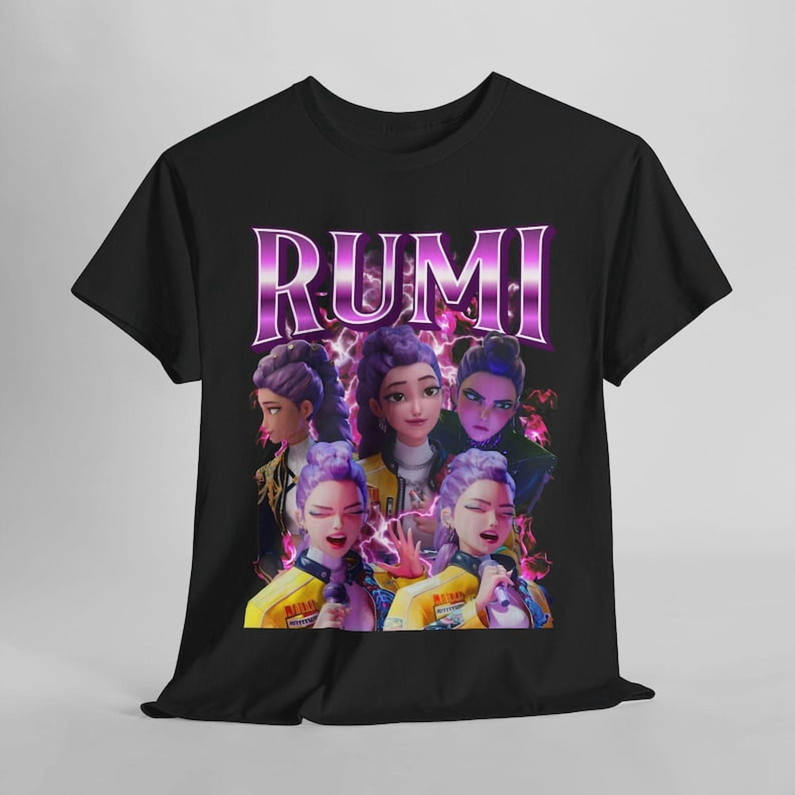 Rumi Kpop Demon Hunters Shirt Huntrix Kpop Saja Boys Hunter Bootleg Unisex Vintage Shirt Kpop ...