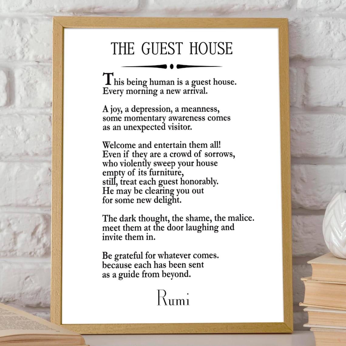 Rumi Quote The Guest House Poem By Rumi Inspiring Poem Guest House ...