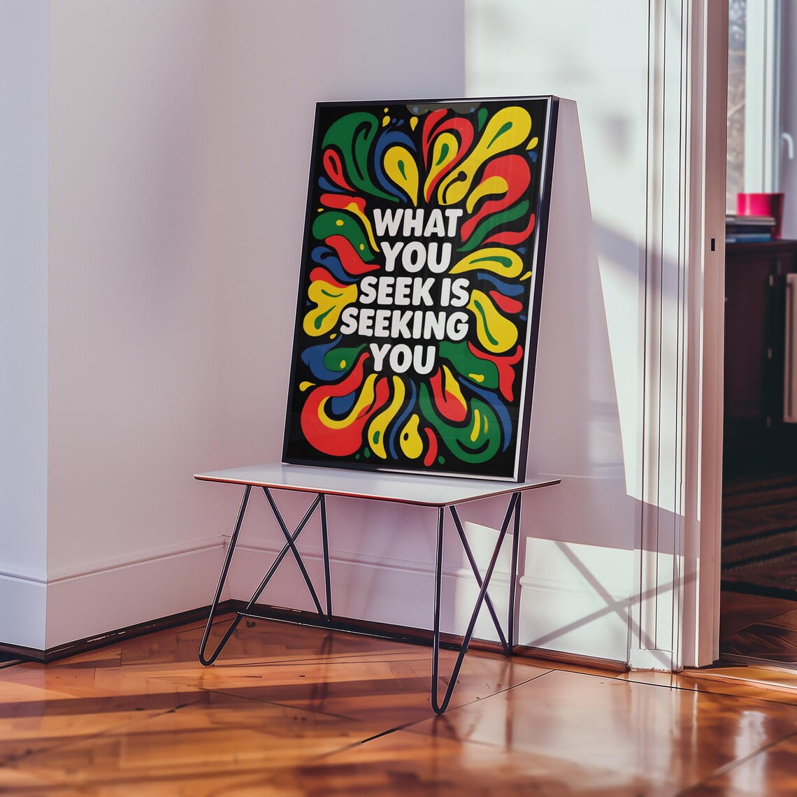 Rumi Quote Poster - What You Seek Is Seeking You - Inspirational Wall ...