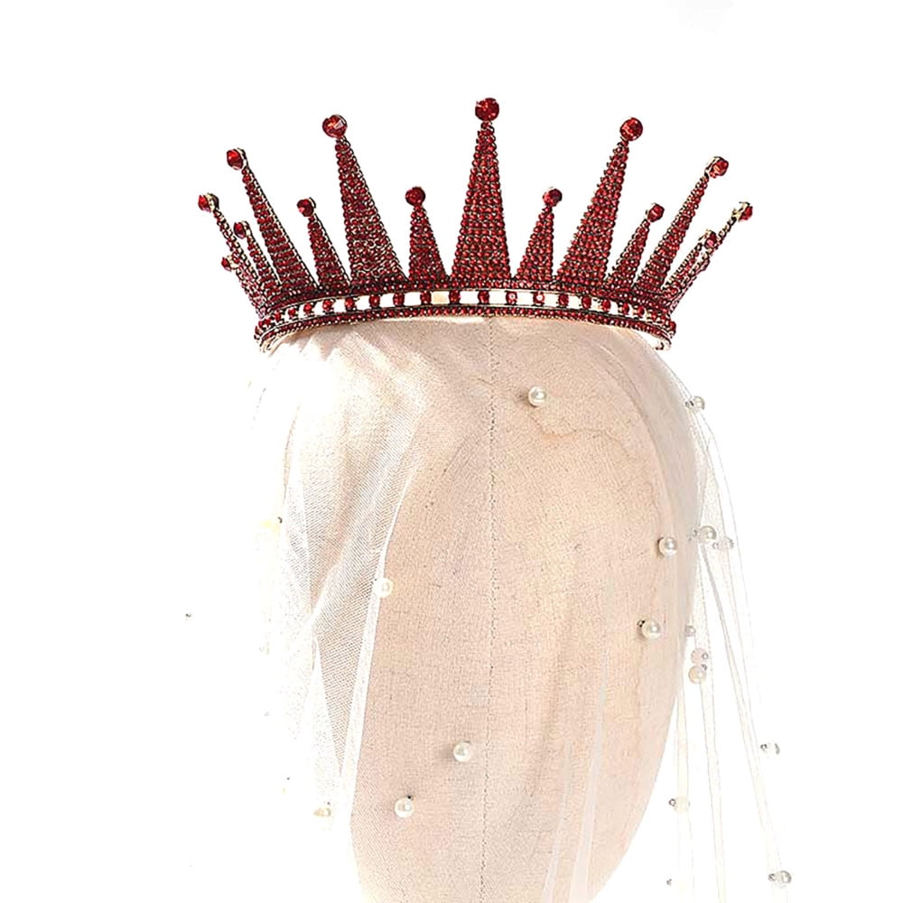 Rumida Baroque Style Rhinestone Crown Dazzling Rhinestones Pageant ...