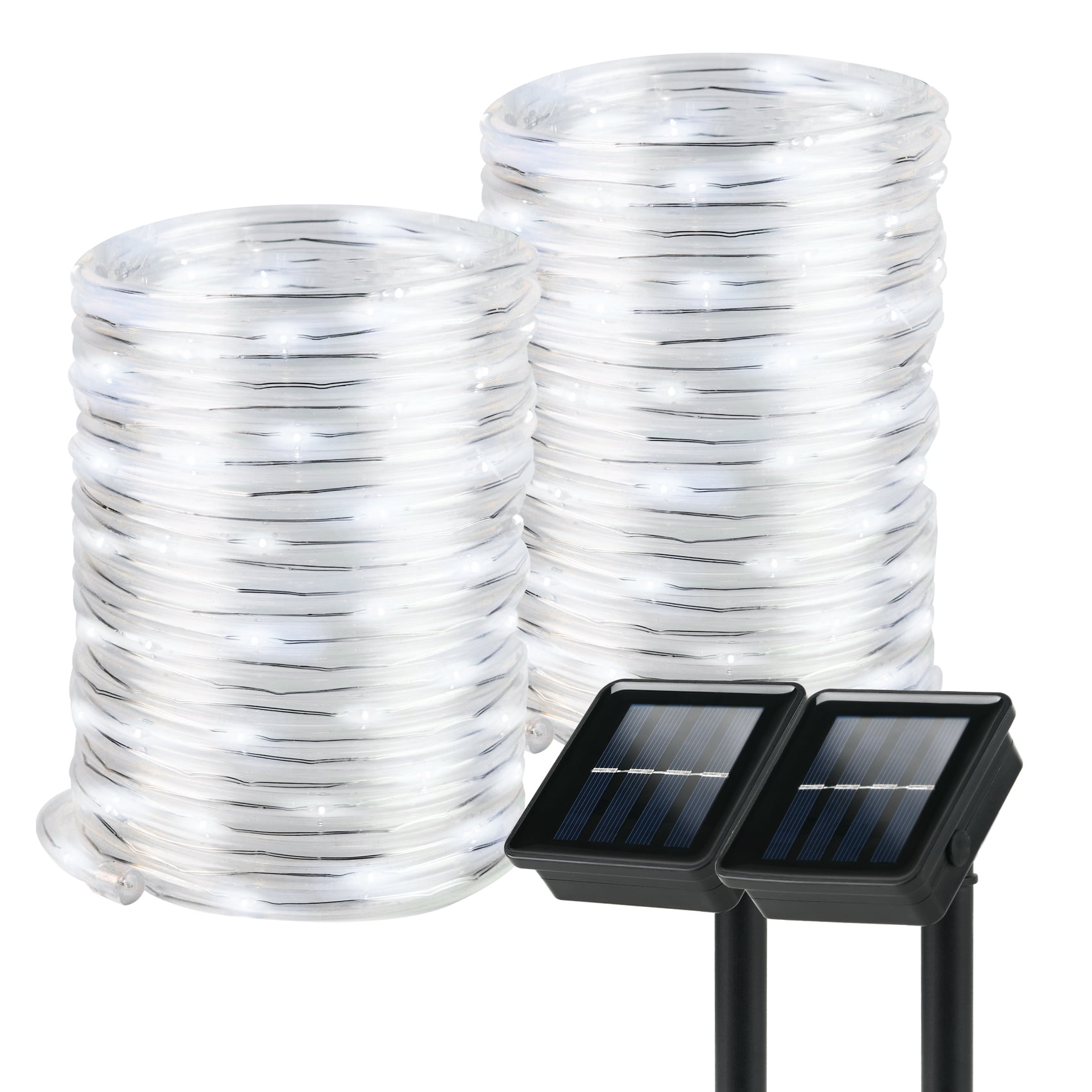 Rumiom Outdoor Solar Rope Lights, 40ft 100 LED for Patio String Strip ...