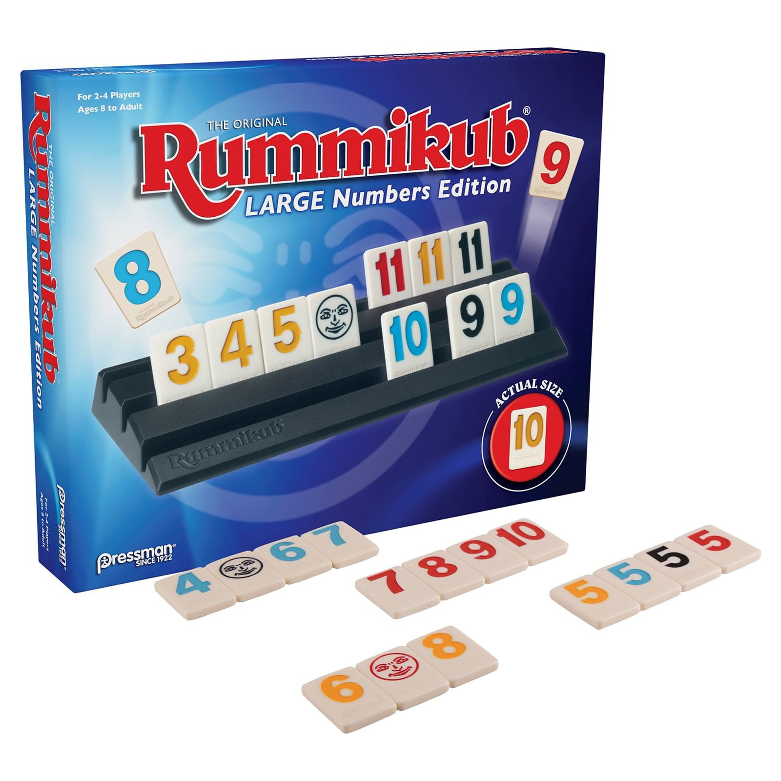 Rummikub Large Number Edition - the Original Rummy Tile Game - Walmart.com