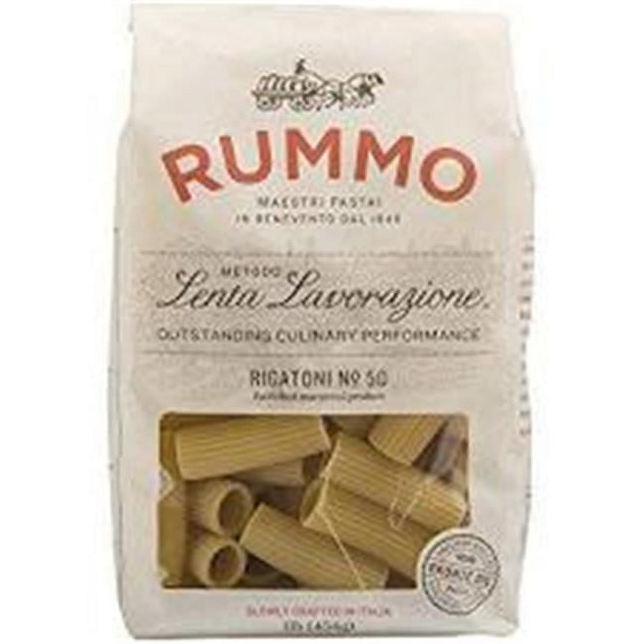 Rummo 16 oz Rigatoni Lenta Lavorazione Pasta - Walmart.com