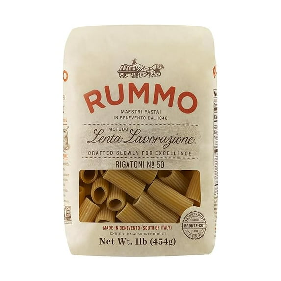 Rummo Rigatoni Pasta N.50 - Rigatoni Pasta Noodles, Italian Tube Pasta ...