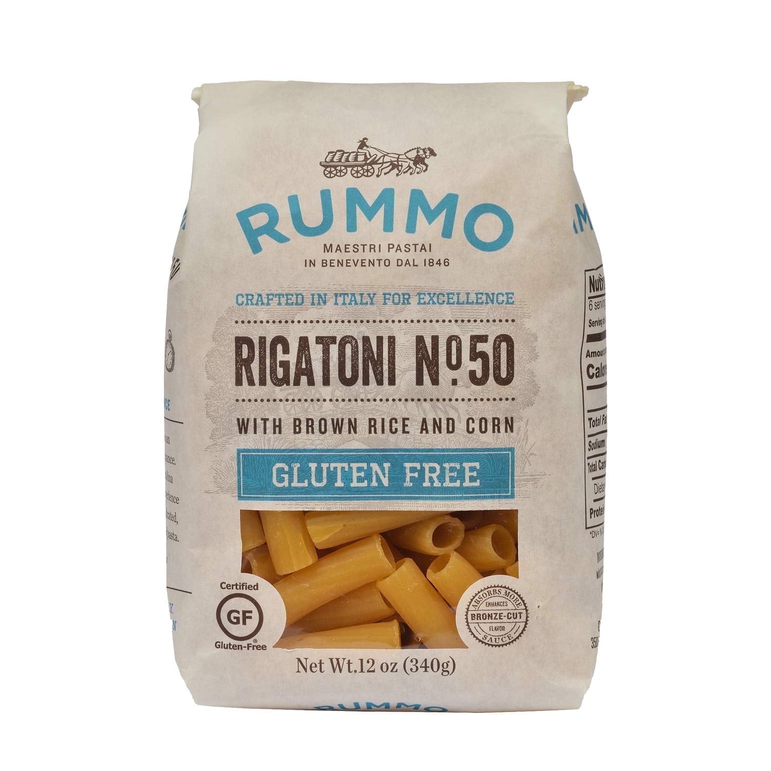 Rummo Rummo Gluten Free Rigatoni Pasta No 50 - 12 oz Pack of 2 ...