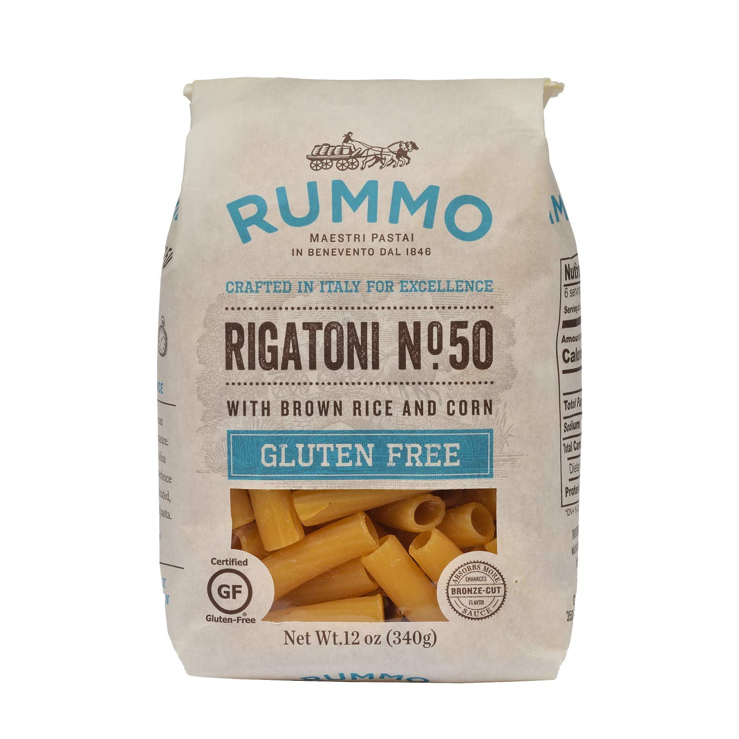 Rummo Rummo Gluten Free Rigatoni Pasta No 50 - 12 oz - Walmart.com
