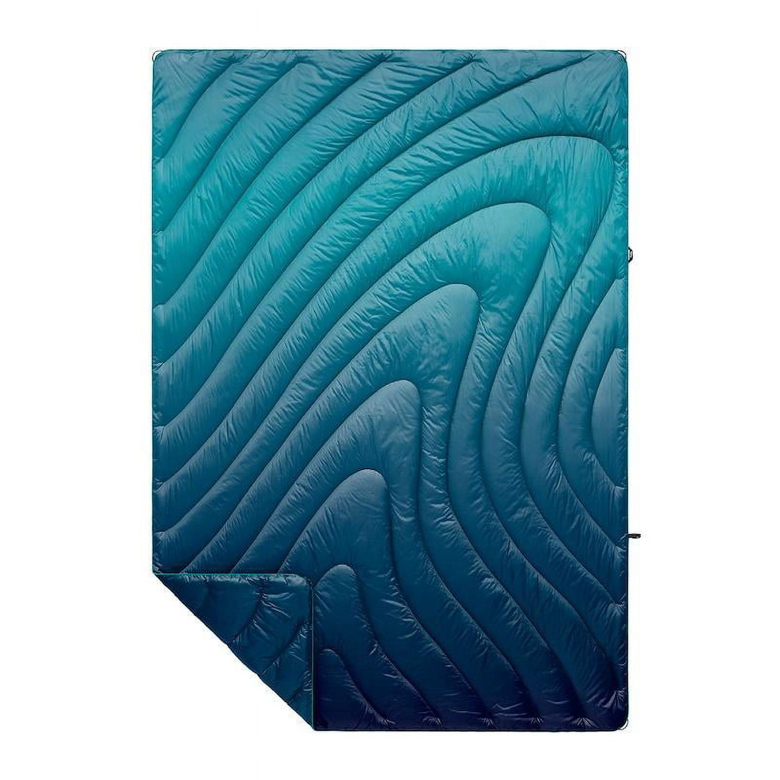 Rumpl Original Puffy Blanket Color: Ocean Fade, Size: 2-Person ...