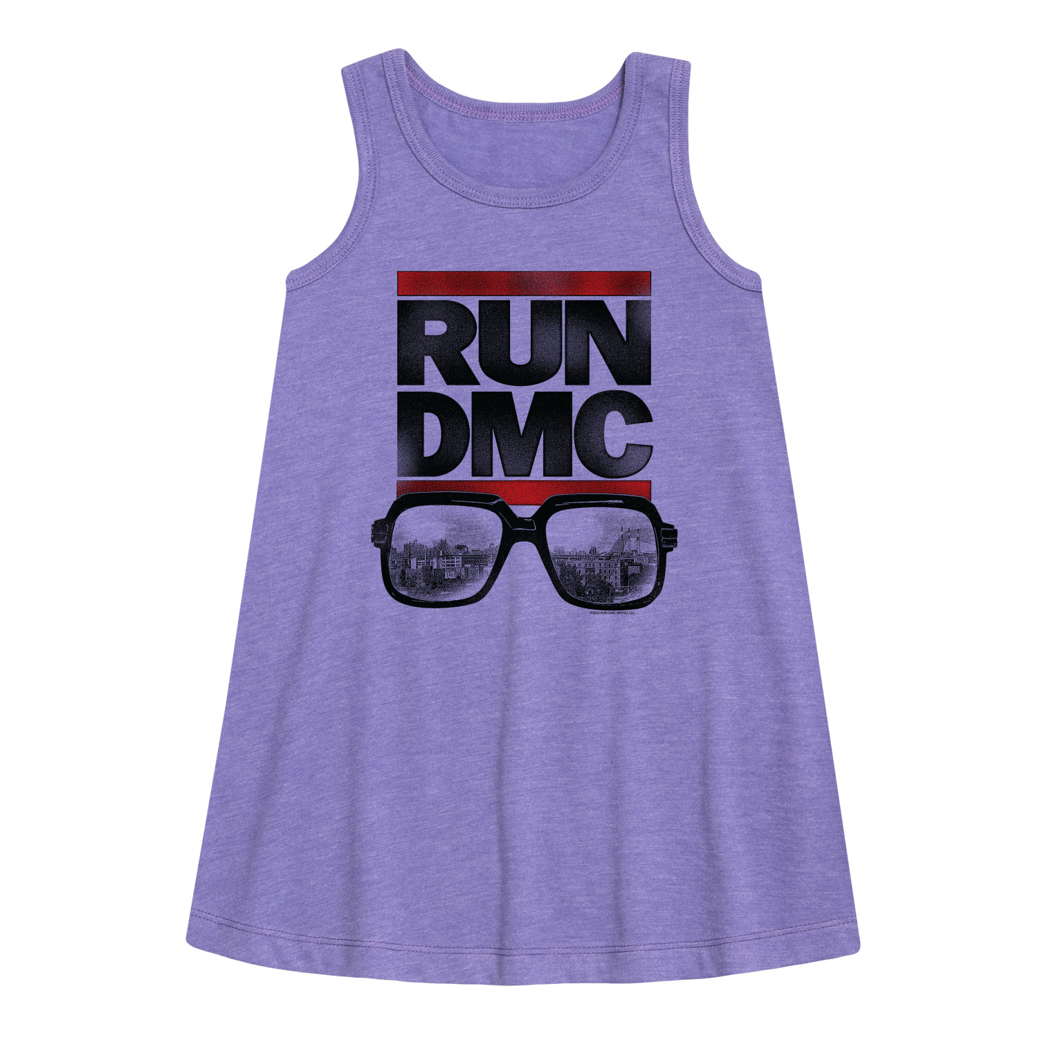 Run DMC Glasses Logo - Toddler and Youth Girls A-line Dress - Walmart.com