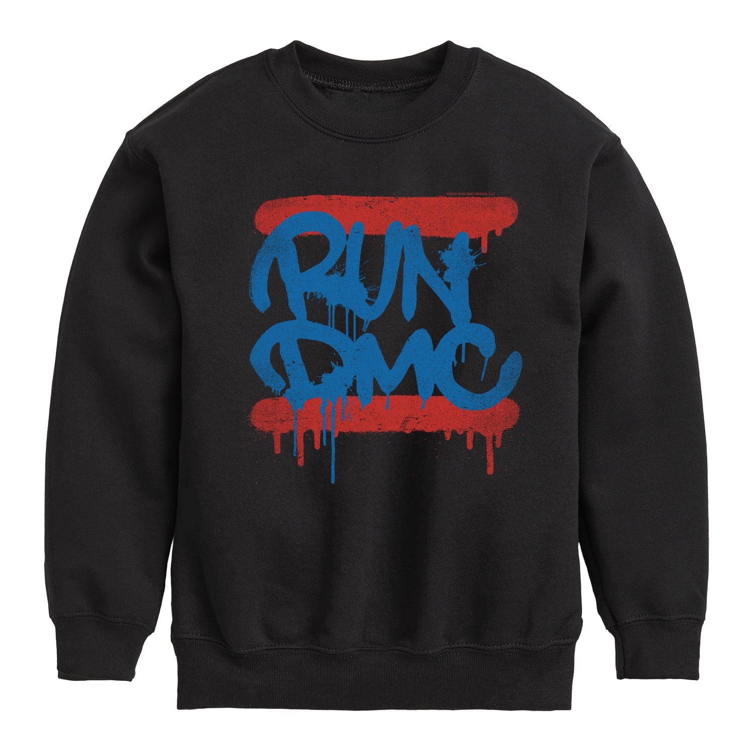 Run DMC Graffiti Logo - Toddler And Youth Crewneck Fleece Sweatshirt ...