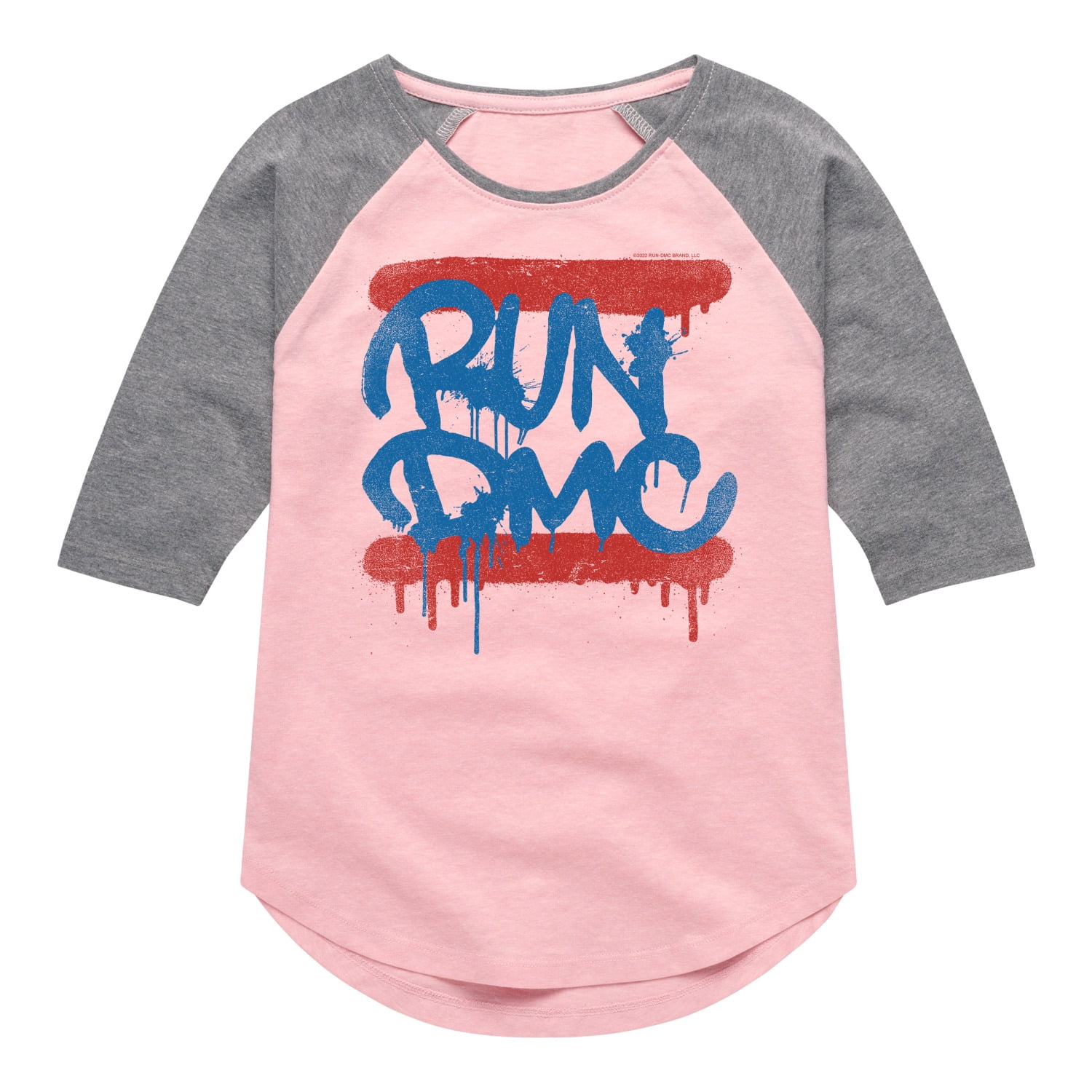 Run DMC Graffiti Logo - Toddler And Youth Girls Raglan Graphic T-Shirt ...