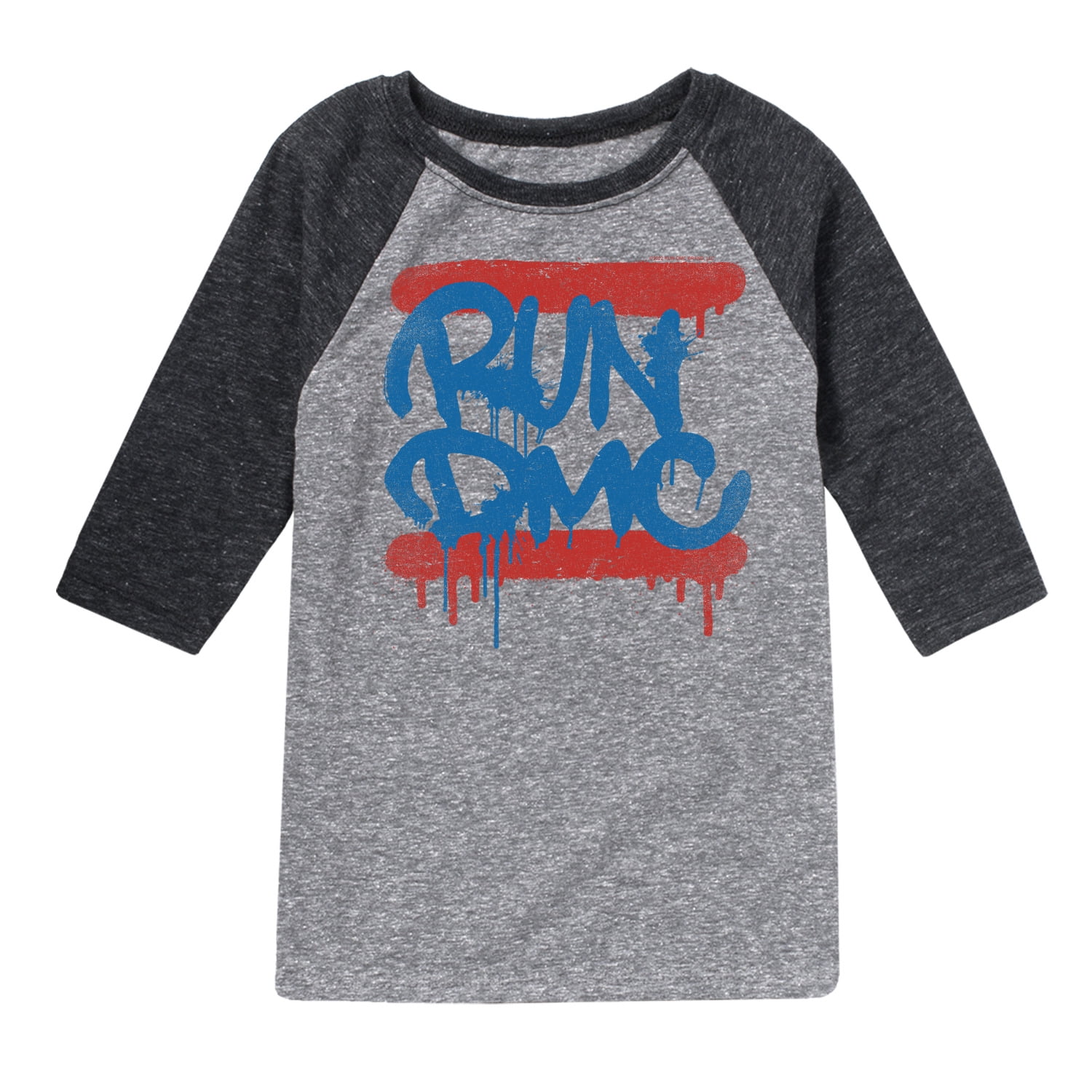Run DMC Graffiti Logo - Toddler And Youth Raglan Graphic T-Shirt ...