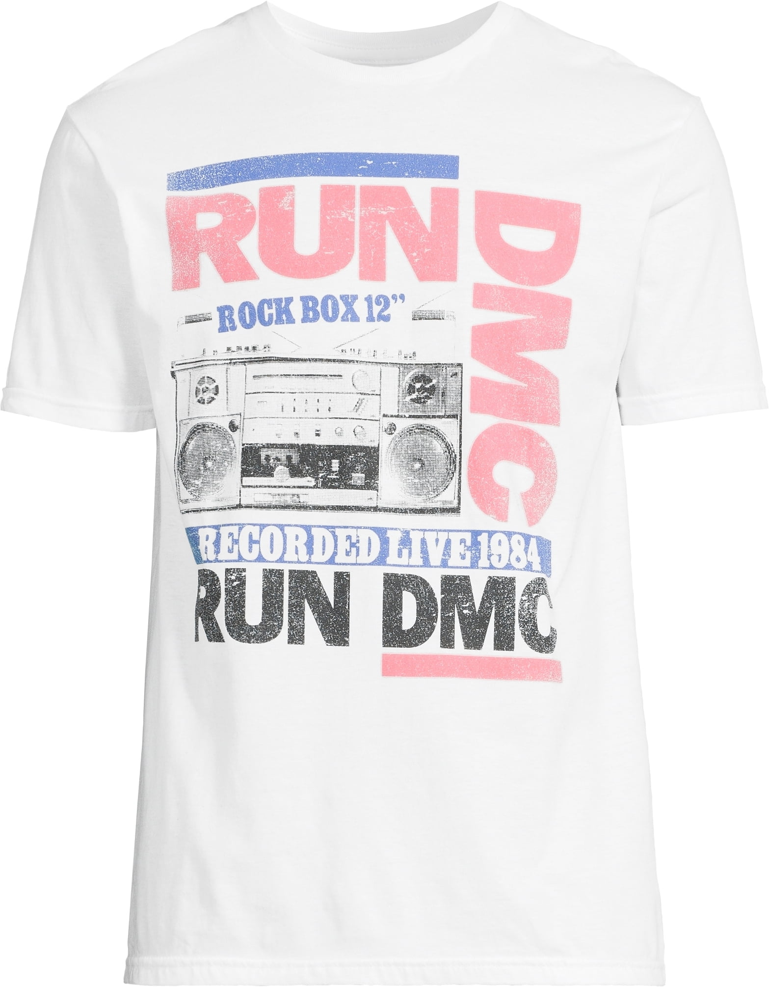 Run-DMC Men's & Big Men's Cotton Graphic Band Tee with Short Sleeves ...