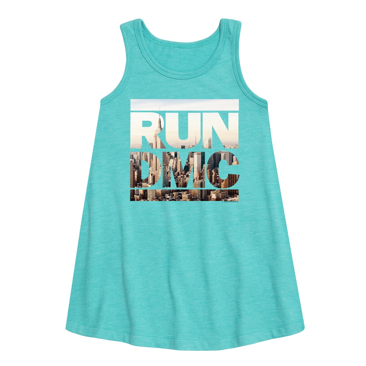 Run DMC NYC Skyline - Toddler and Youth Girls A-line Dress - Walmart.com