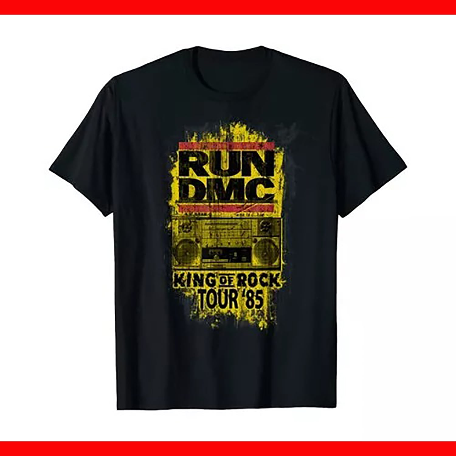 Run DMC Official King Of Rock Tour '85 T-Shirt - Walmart.com