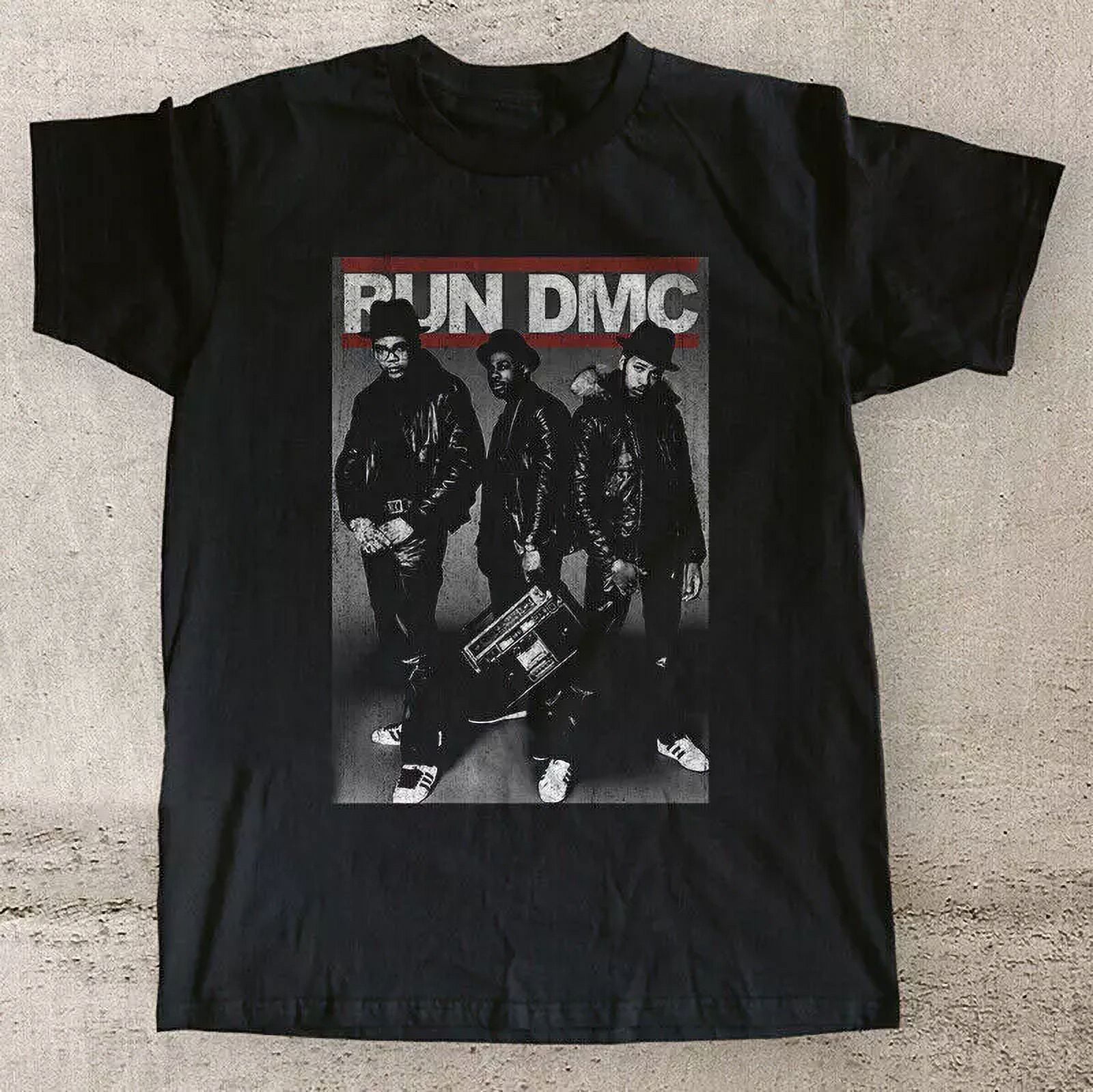 Run DMC Short Sleeve Black T-Shirt Size S-4XL Hot Trending Shirt ...