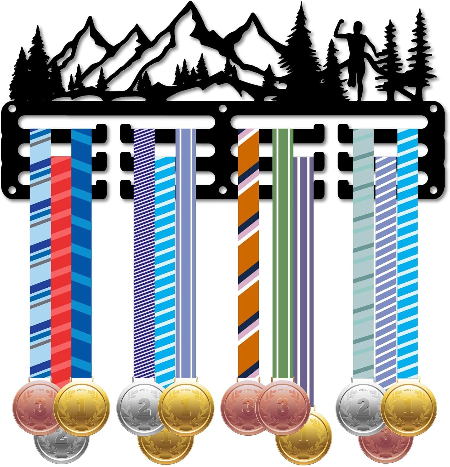 Run Medal Holder Sport Medal Hanger Small Medal Rack Display Mountain ...
