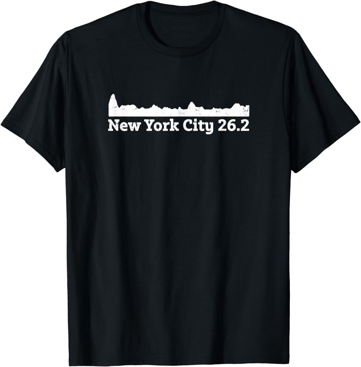 Run New York City Elevation Map 26.2 NYC graphic Marathon Cotton T ...