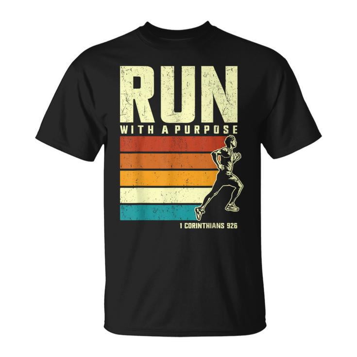 Run With A Purpose 1 Corinthians 9 T-Shirt – Christian Inspirational ...