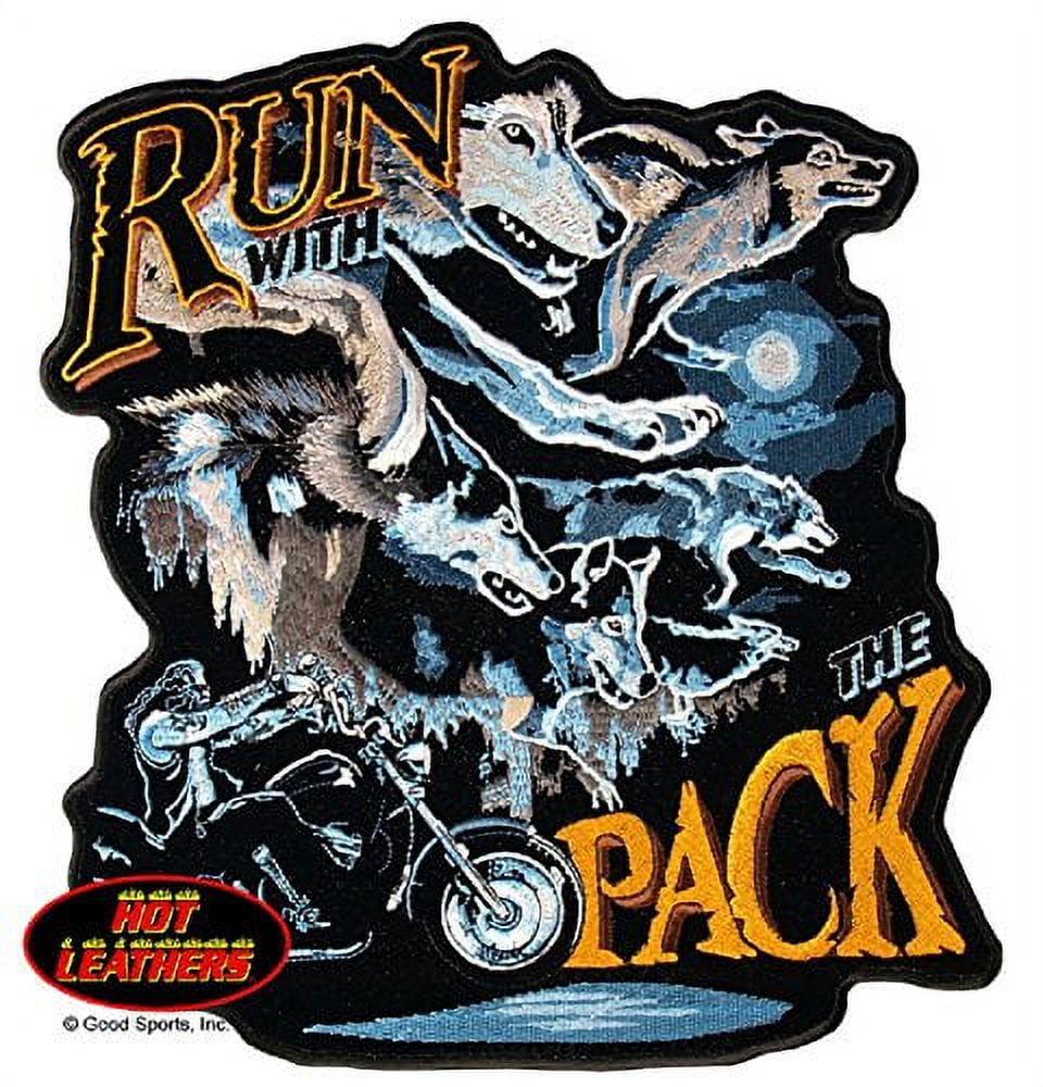 Run with the Pack - Embroidered Iron-on/Sew-on, Heat Sealed Backing ...